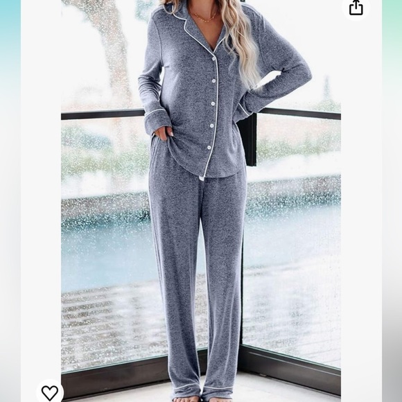 Aamikast | Intimates & Sleepwear | Nwot Aamikast Long Sleeve Button ...